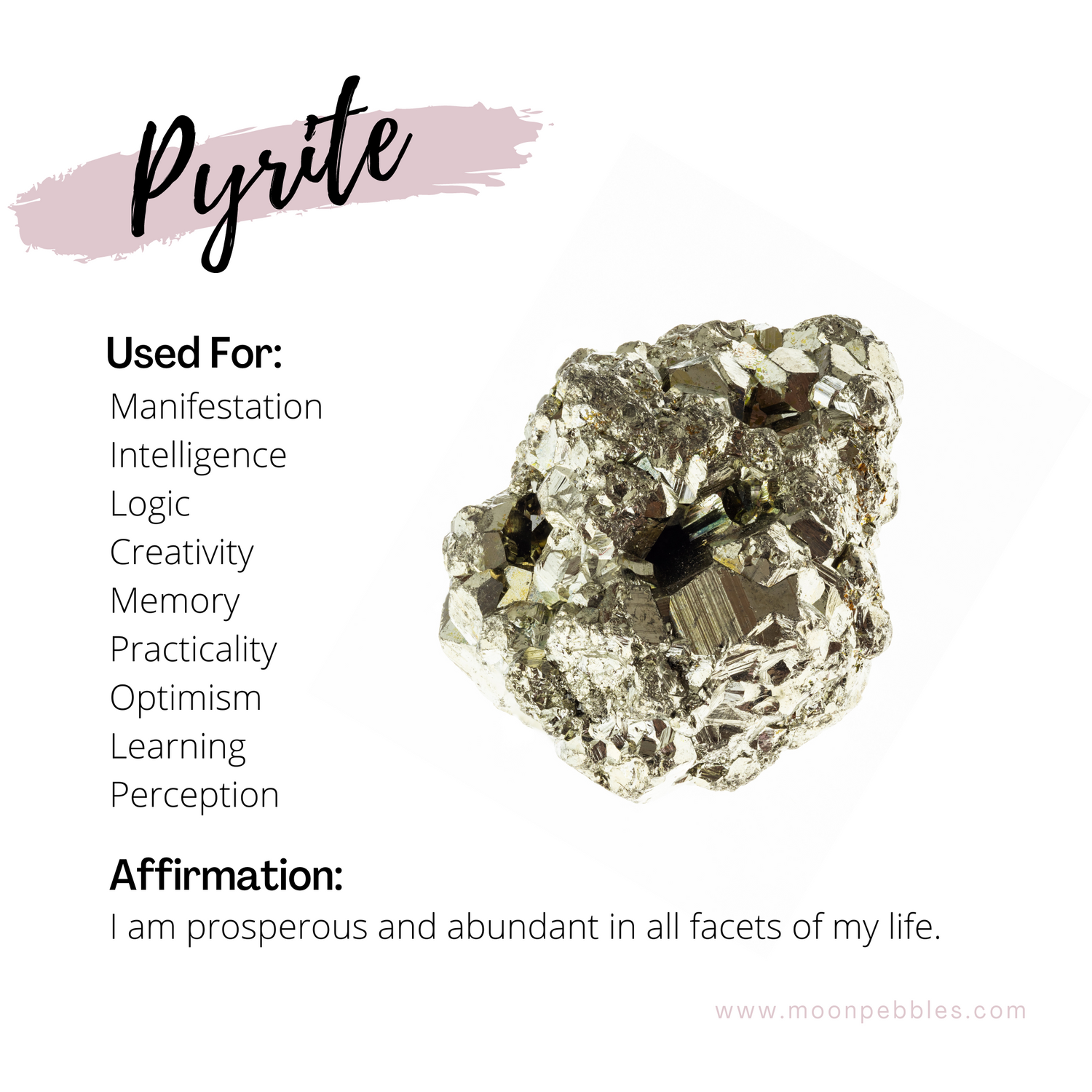 Healing Properties of Pyrite | Moon Pebbles