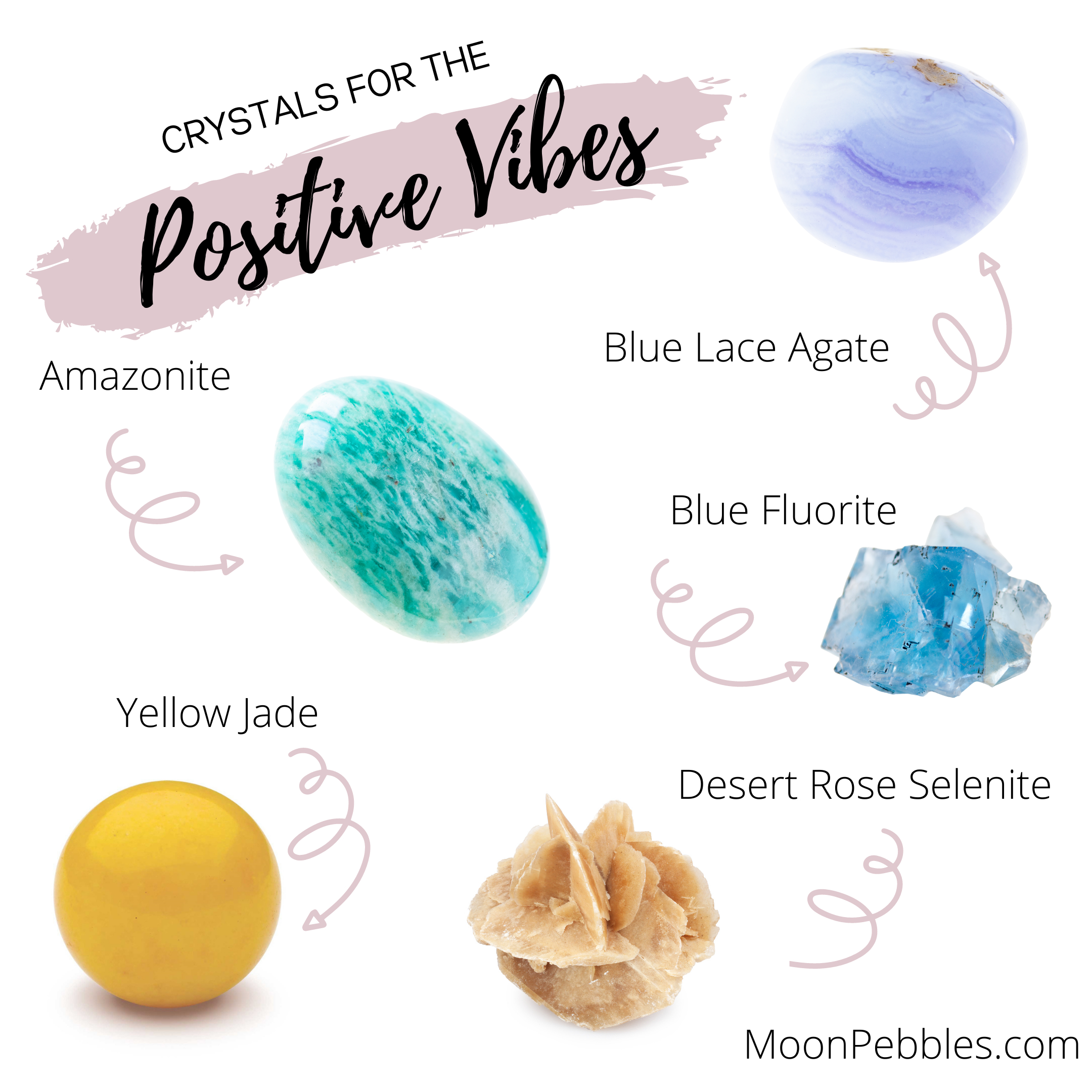 Crystals for Positive Vibes – Moon Pebbles
