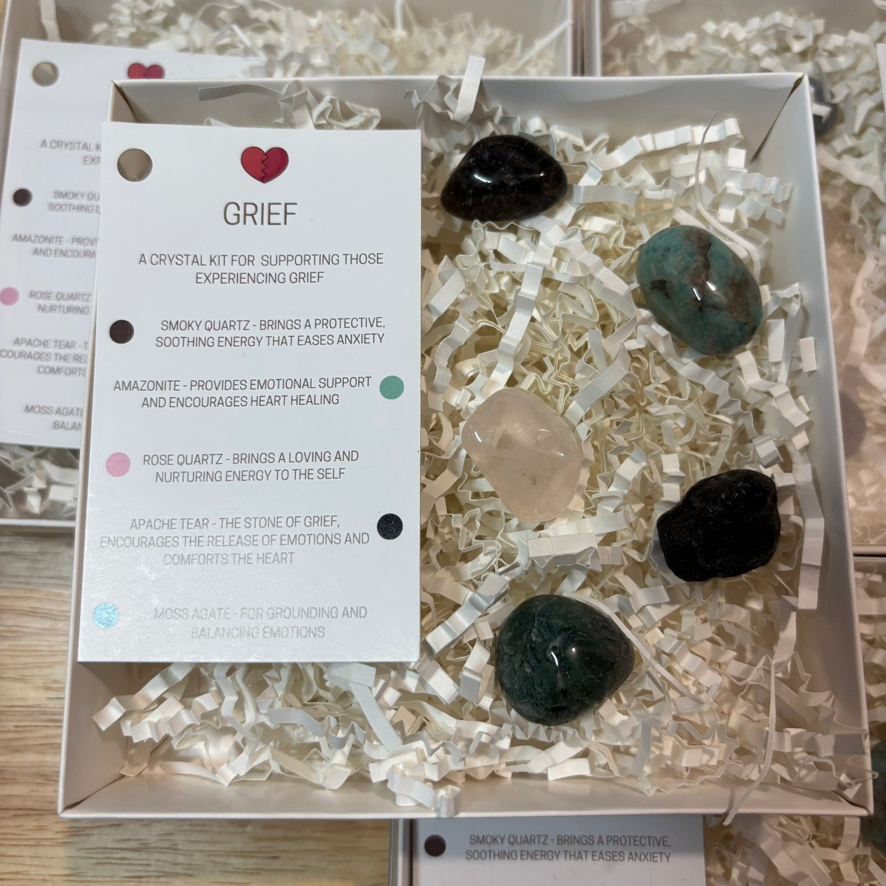 Crystal Tumble Box - Grief – Moon Pebbles